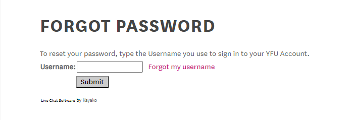 Forgot Password Guide – Youth For Understanding